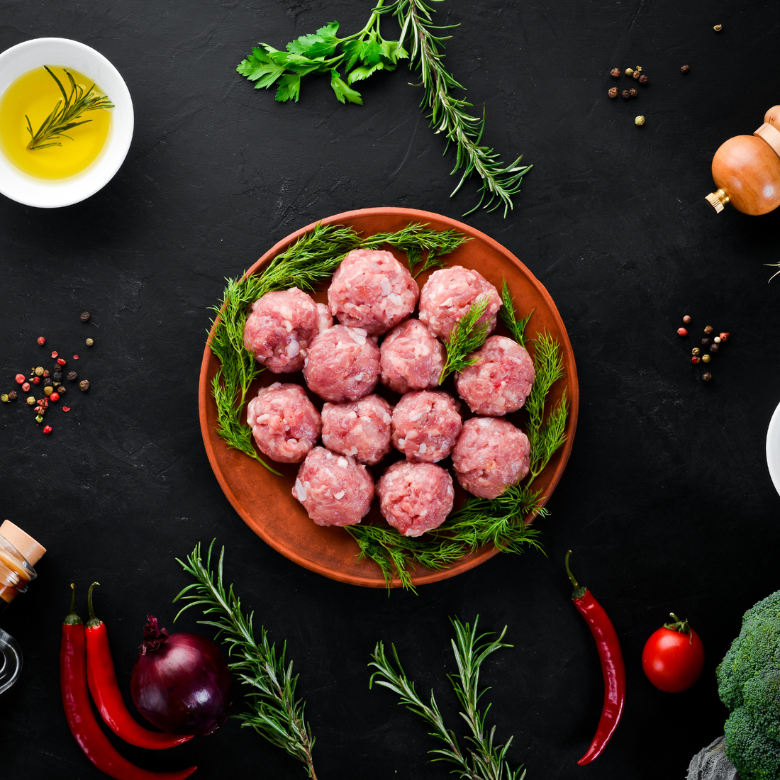 Beef Meatball 12 x 25gm - Frozen – thecellardoorsg